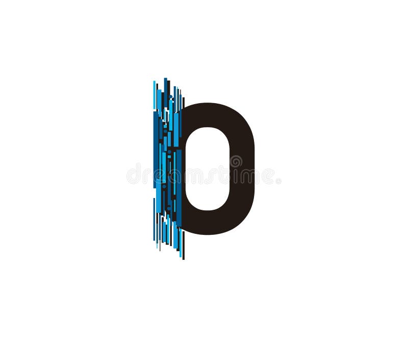 Modern Technology O Letter, Data Digital O Logo Icon Stock Illustration ...