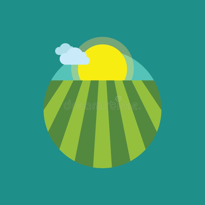 Sunshine Farms. Logo Template with Sun and Horses Icons. Perfect for ...