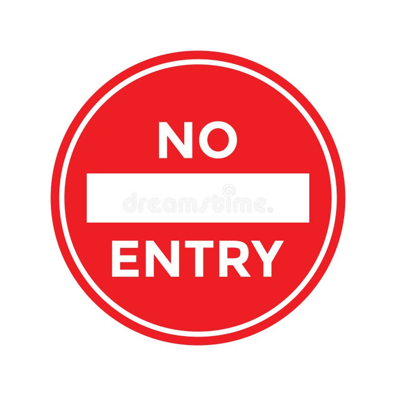No entry sign stock vector. Illustration of traffic - 362371655