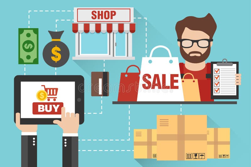 Online Purchase through a Web Application on a Phone. Internet E ...