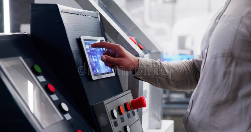 Print Operator at Factory stock photo. Image of equipment - 294191990