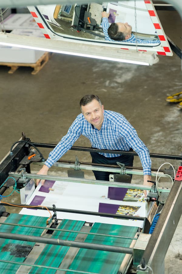 Print Operator In Printing Factory Stock Photo - Image of manufacturing ...