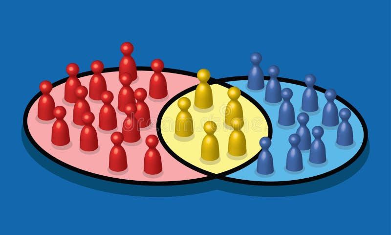 People Intersection Concept Stock Vector - Illustration of horizontal ...