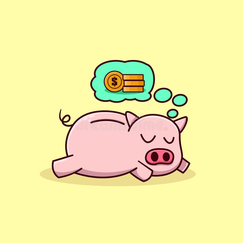 Pig Dreaming Stock Illustrations – 213 Pig Dreaming Stock Illustrations ...