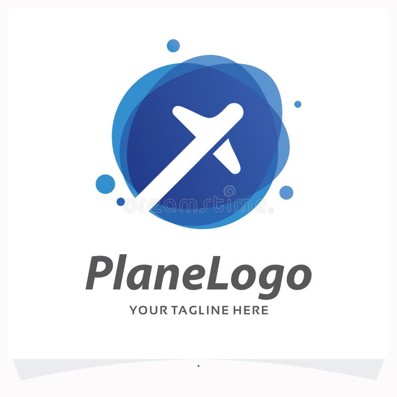 Plane Logo Design Template stock vector. Illustration of plane - 212261918