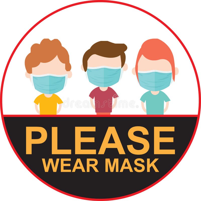 Please Put on a Mask before Entering To the Shop Vector Signage Graphic ...