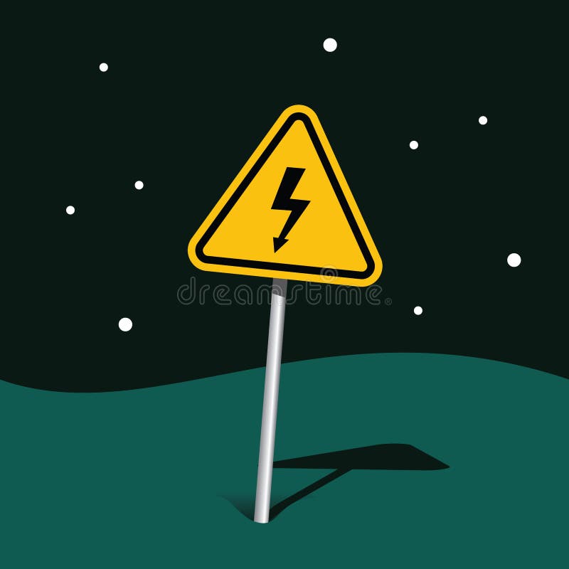 Power outage sign stock vector. Illustration of element - 264439513