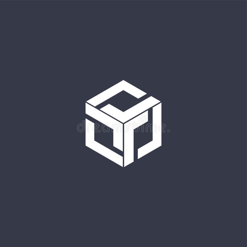 Premium box logo design stock vector. Illustration of future - 182130570