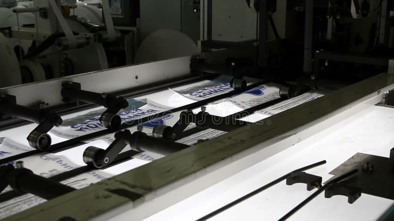 Print Press Typography Machine Stock Video - Video of line, assembly ...