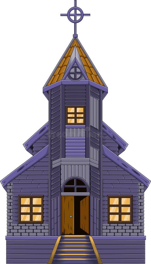 Fantasy church building stock illustration. Illustration of church ...