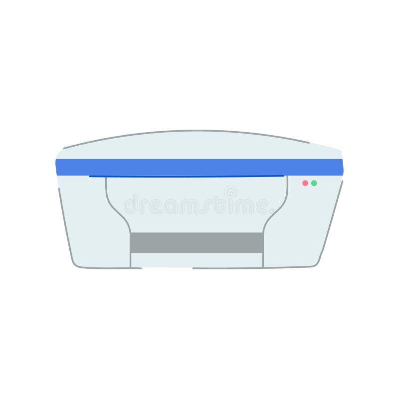 Print Printer Paper Cartoon Vector Illustration Stock Vector ...