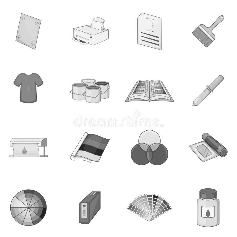 Print Process Infographic Concept, Flat Style Stock Vector ...