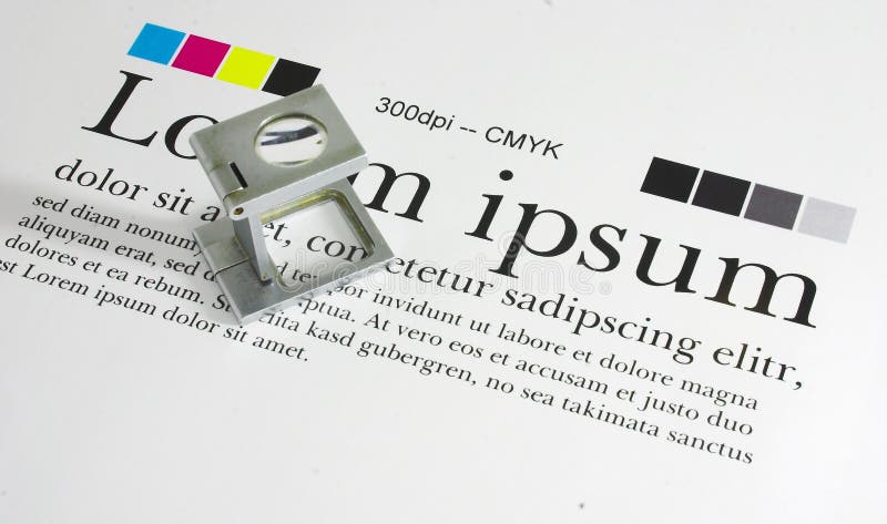 Print Proof with Dummy Text Stock Image - Image of ipsum, design: 160511135