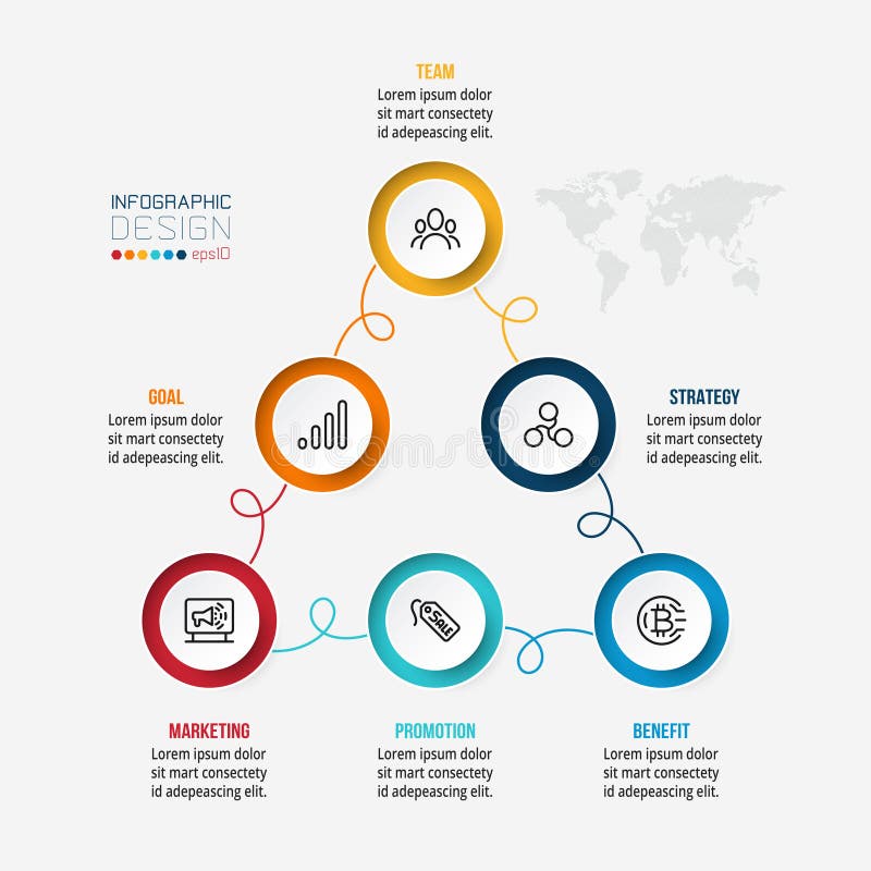 Pyramid Business Work Flow Infographic Template Stock Vector ...