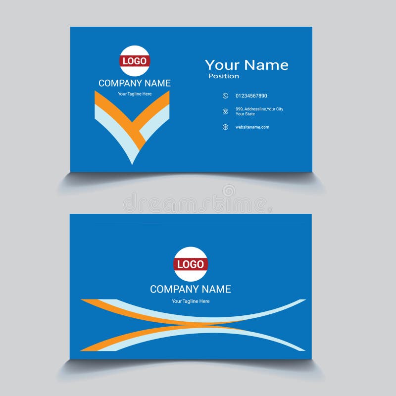 Print Ready Professional Visiting Card Design Vector Stock Vector ...