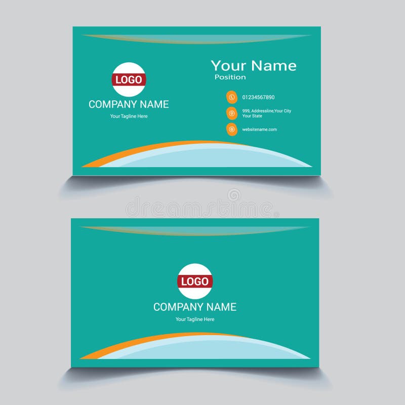 Print Ready Personal Visiting Card Design Vector Eps 10 Stock Vector ...