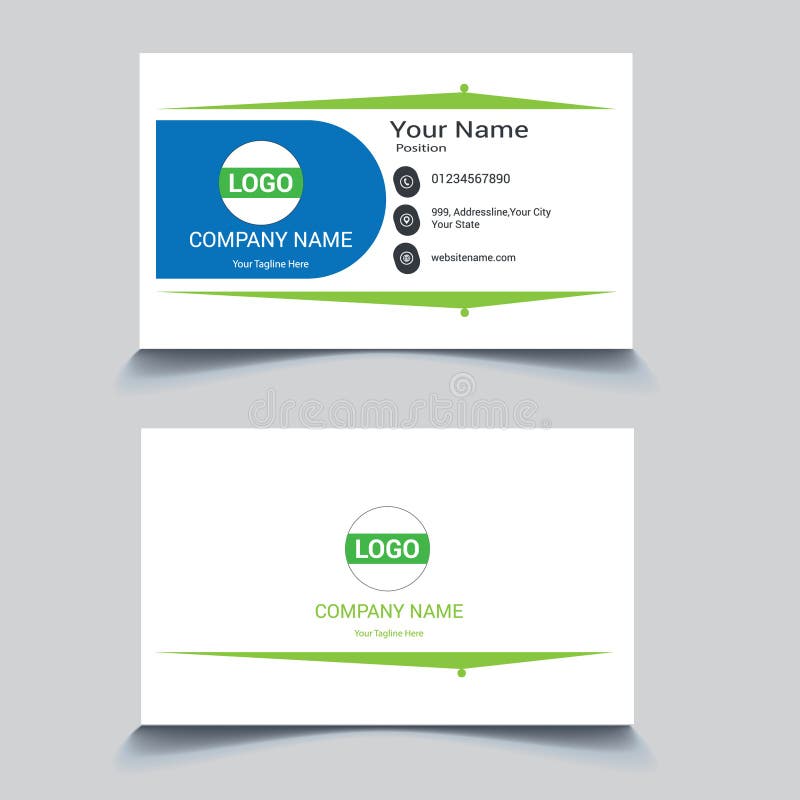 Print Ready Personal Visiting Card Design Vector Stock Vector ...