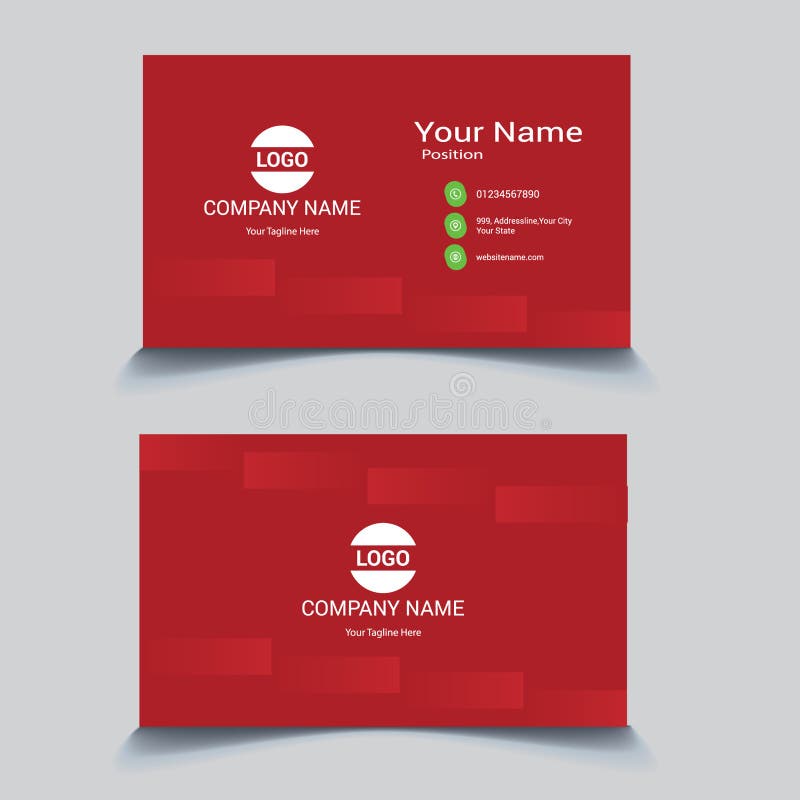 Print Ready Professional Visiting Card Design Vector Stock Vector ...