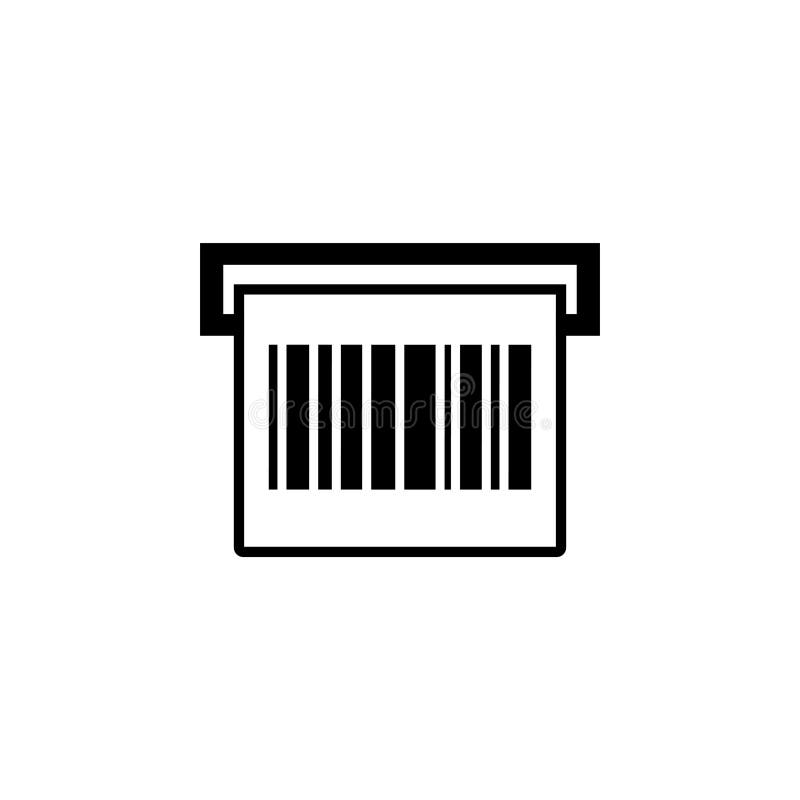 Print Receipt, Barcode Chek Flat Vector Icon Stock Vector - Illustration of shop, commercial ...