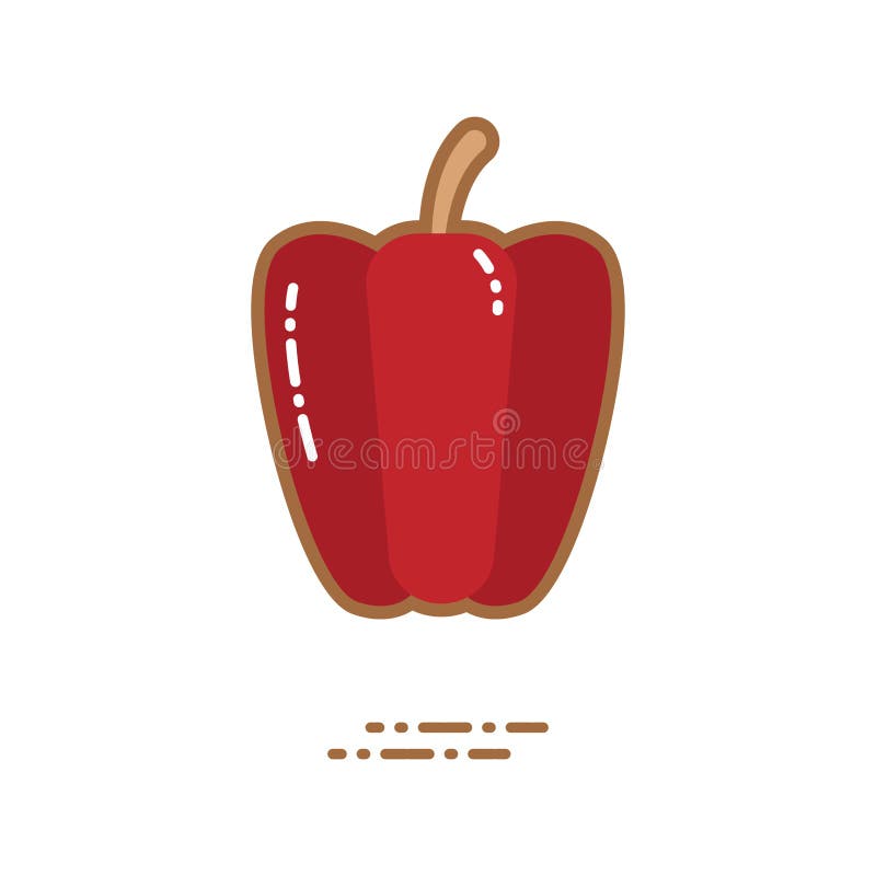 Capsicum. Vector Illustration Decorative Design Stock Vector ...