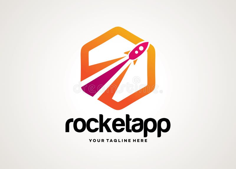Rocket App Logo Template Design Vector Stock Vector - Illustration of ...