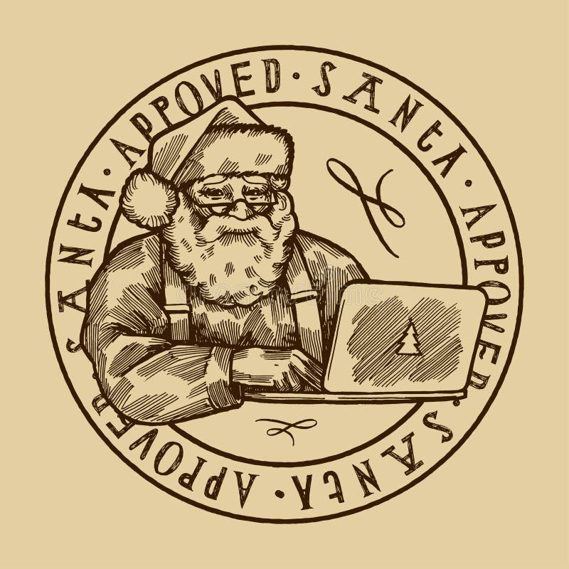 Approved Santa Stock Illustrations – 288 Approved Santa Stock ...