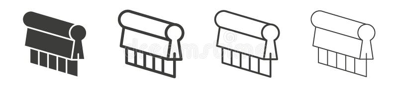 Print Screen Icon Vector Set on White Background Stock Vector ...