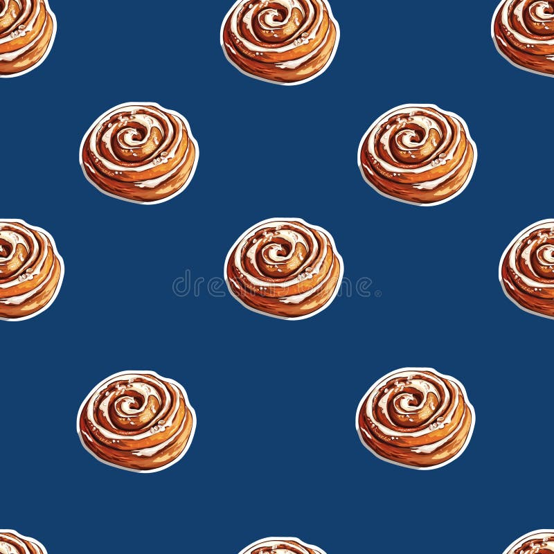 Rolls Bakery Pattern Stock Illustrations – 503 Rolls Bakery Pattern ...