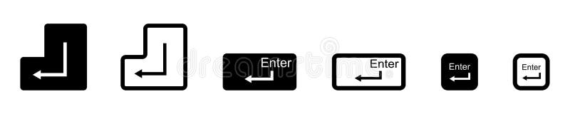 Computer Key. Symbol - Start Stock Illustration - Illustration of press ...