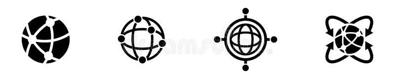 Set of Worldwide Global Technology Vector Icons. Global Internet ...