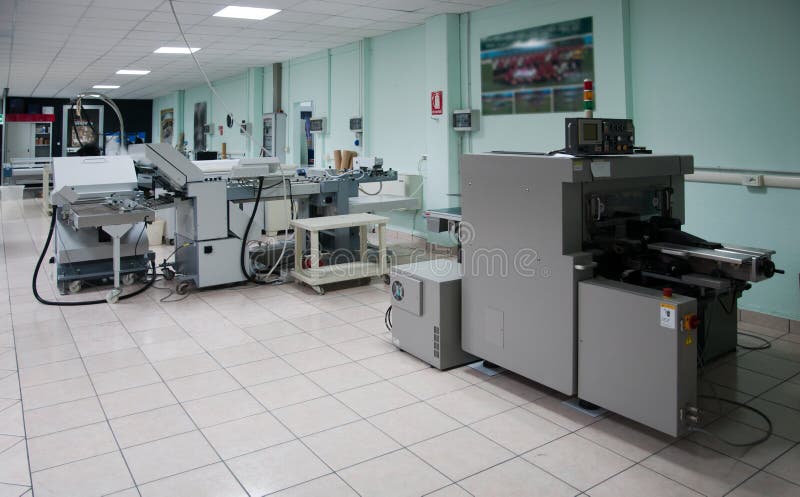 Print Finishing Equipment for Label Stock Image - Image of finishing ...