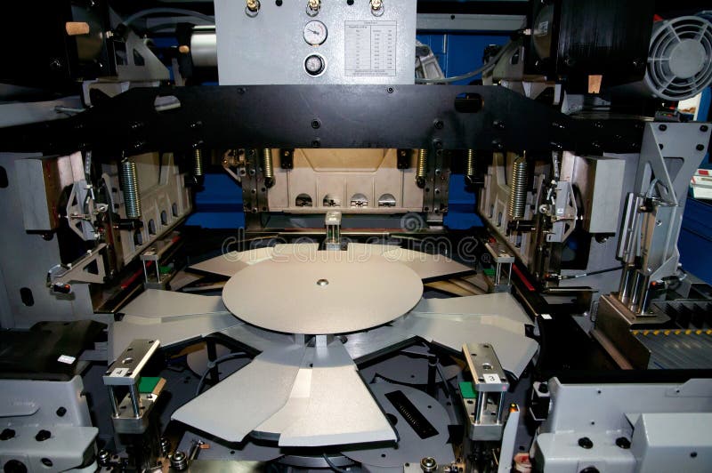 Print Shop (press Printing) - Finishing Line Stock Image - Image of ...