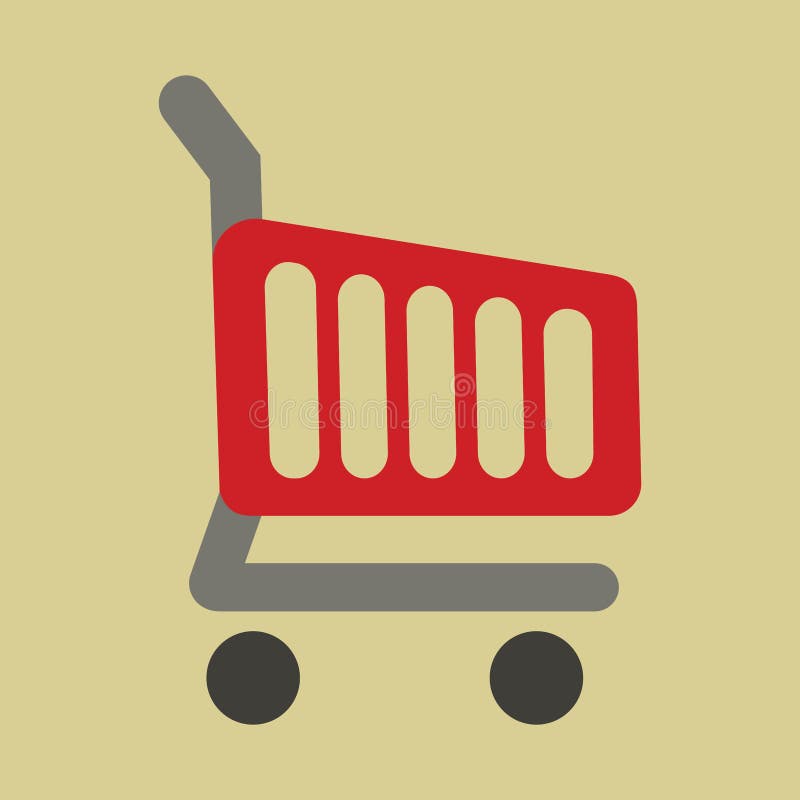 Shopping cart icon stock vector. Illustration of internet - 264438116