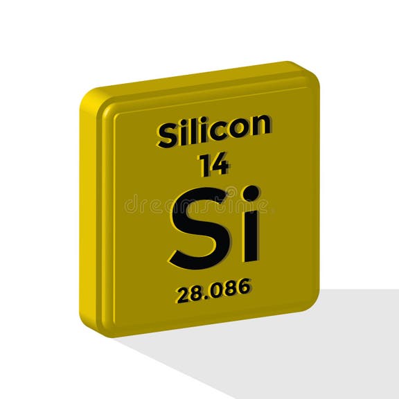 Silicon periodic table stock vector. Illustration of school - 362695414