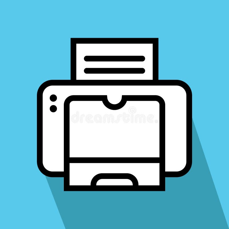 Simple printer icon stock illustration. Illustration of digital - 264440530