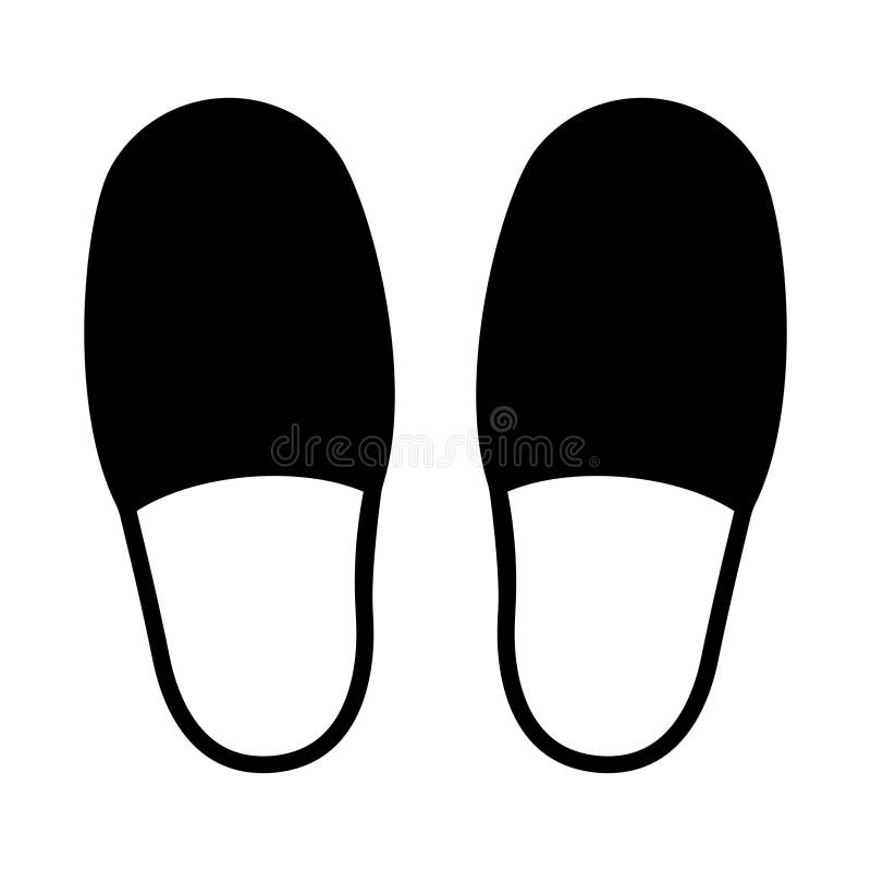 Slippers Icon Vector in Trendy Style. Home Slippers Icon Stock Vector ...