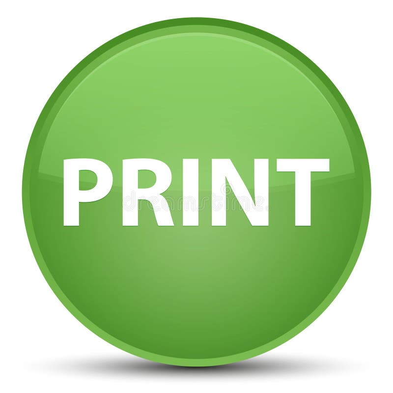 Print Special Soft Green Round Button Stock Illustration - Illustration ...