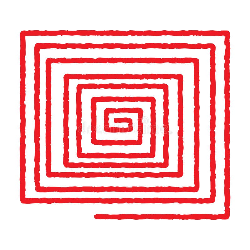Square Spiral Abstract Background Stock Vector - Illustration of ...