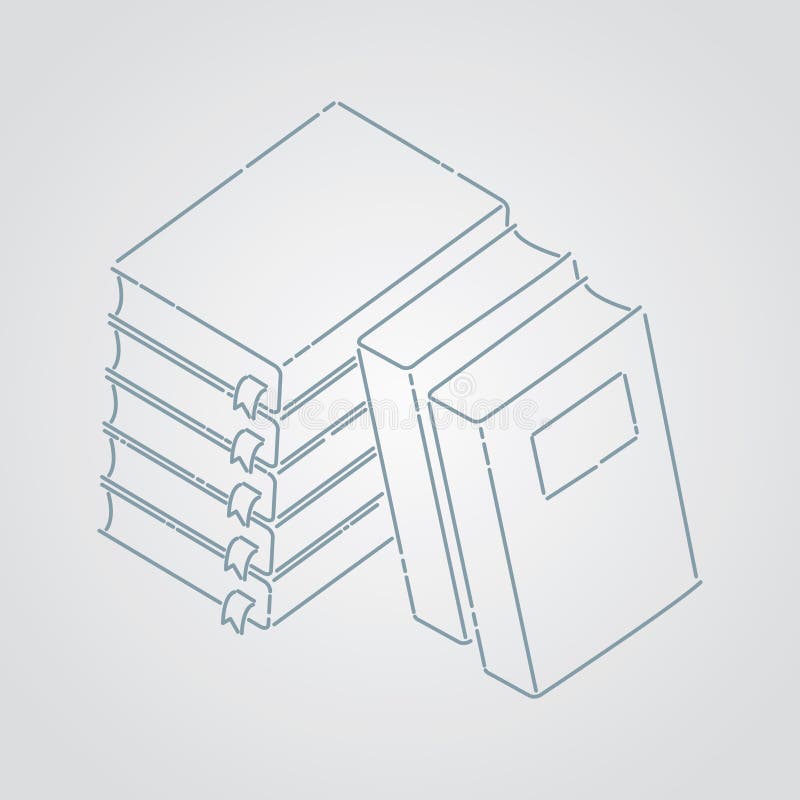 Print stock vector. Illustration of outlines, notebooks - 187843450