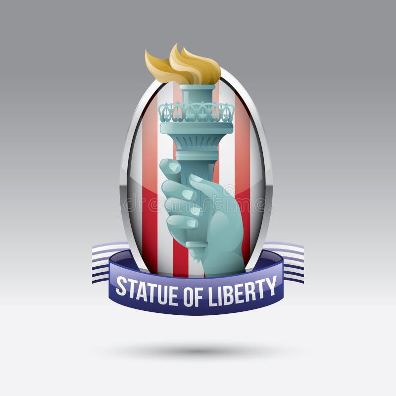Print stock illustration. Illustration of liberty, hand - 186840956