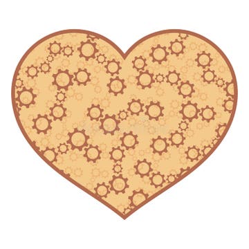 Cogwheels Heart Icon Stock Illustrations – 61 Cogwheels Heart Icon ...
