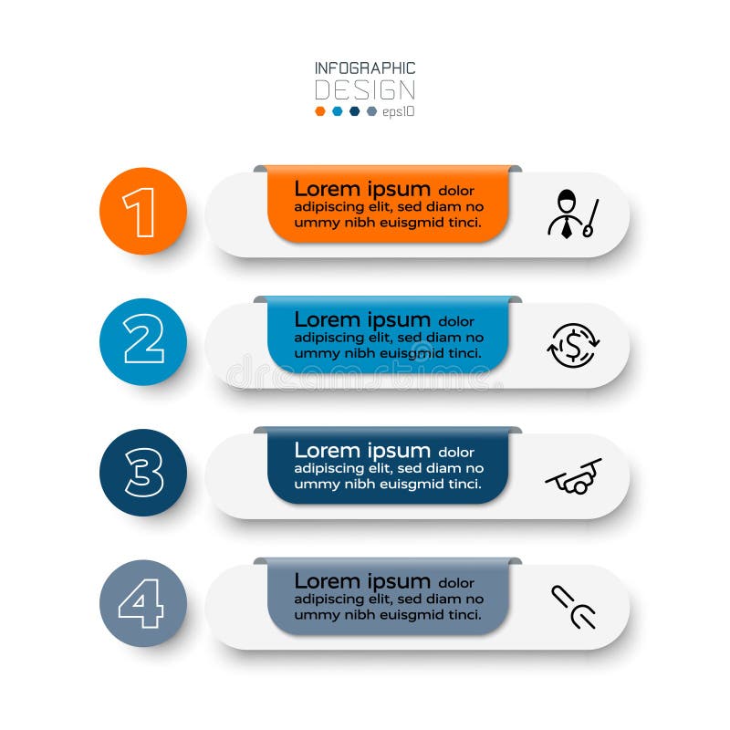 4 Steps of the Rectangle are Used for Model Presentation, Branding ...