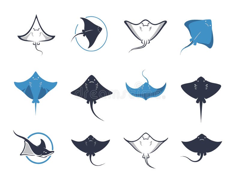 Stingray Collection Stock Illustrations – 2,664 Stingray Collection ...