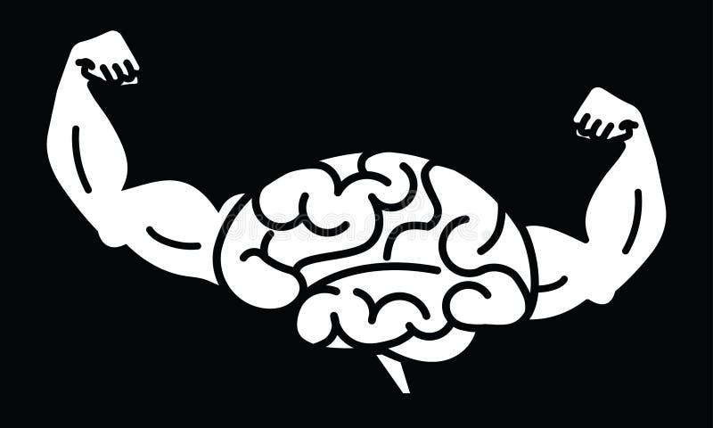 Strong Brain Vector Logo Design. Stock Vector - Illustration of icon ...