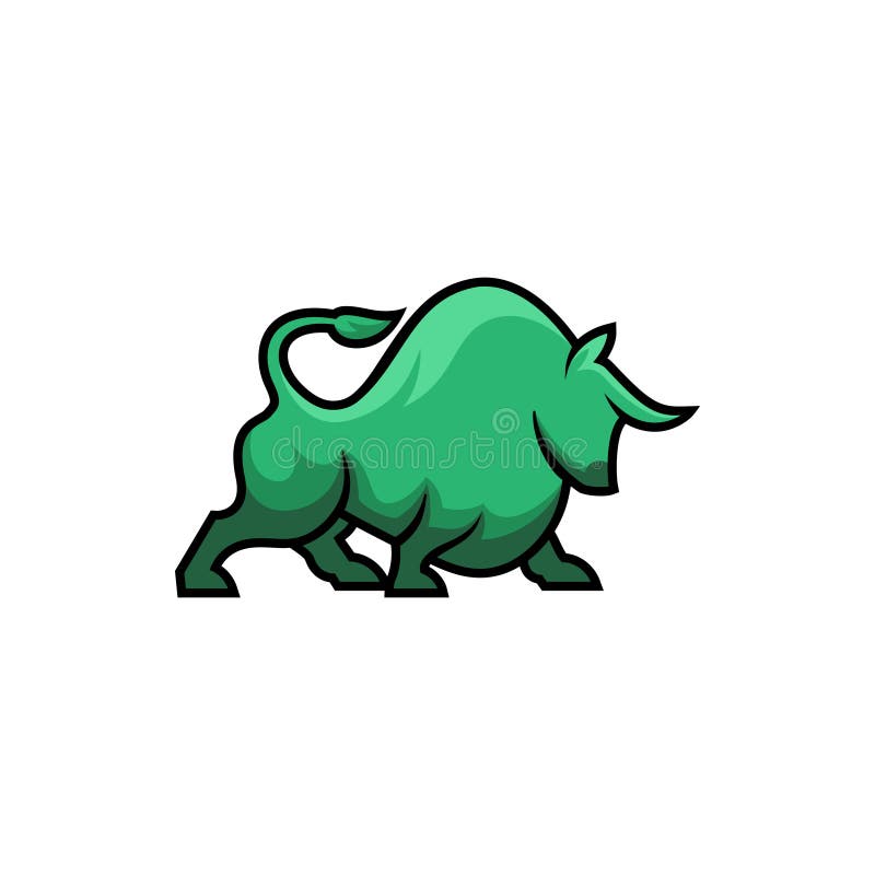 Green bull logo stock vector. Illustration of shape - 175337882