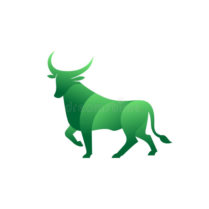 Green bull logo stock vector. Illustration of shape - 175337882