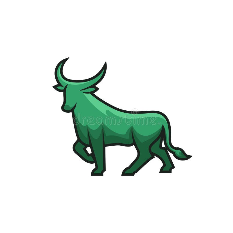 Green bull logo stock vector. Illustration of shape - 175337882