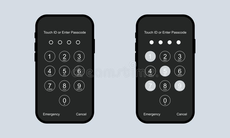 Screen Passcode Stock Illustrations – 655 Screen Passcode Stock ...
