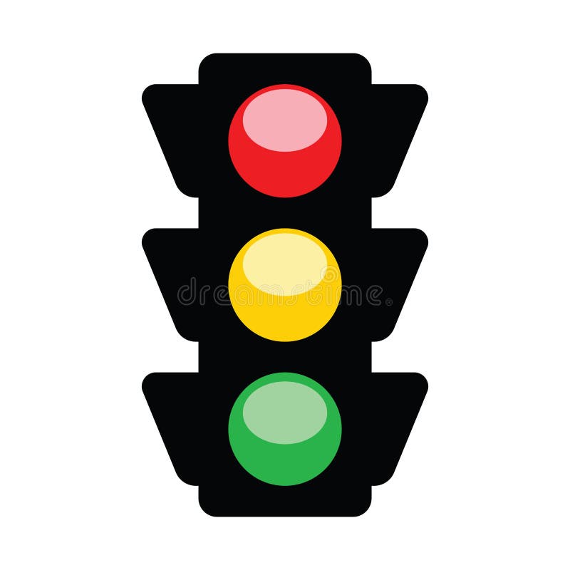 Traffic light simple icon stock illustration. Illustration of symbol - 264438984