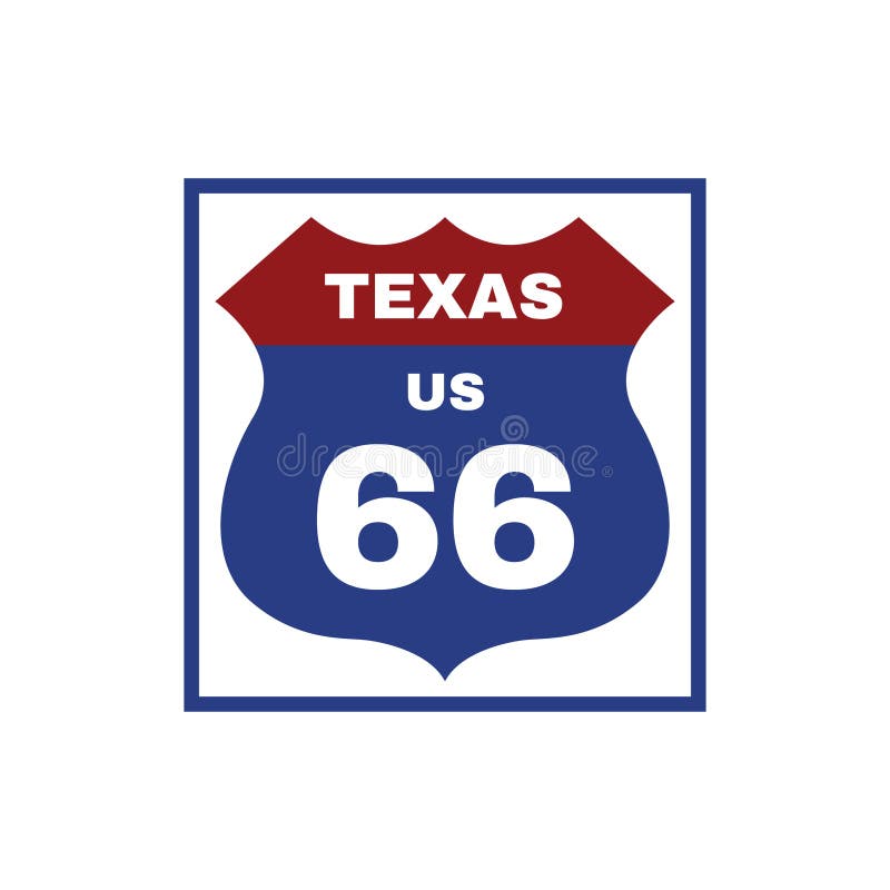 Interstate 45 Texas Sign with Blue Background Stock Vector ...